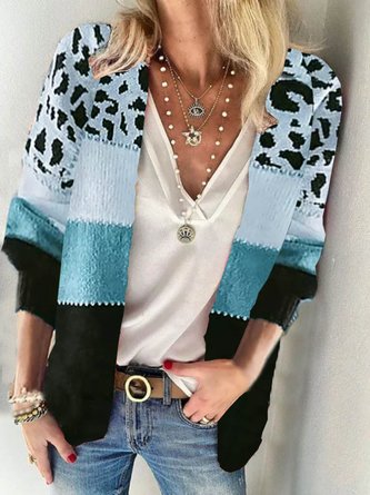 Leopard V Neck Sweater | zolucky