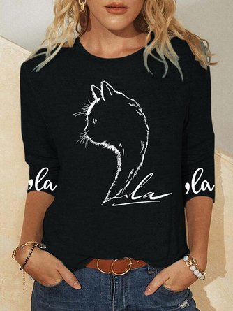 Comma La Cat T-shirt | zolucky
