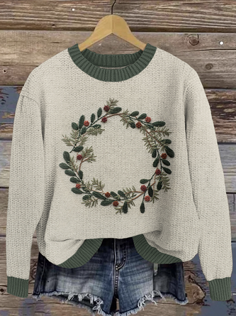 Knitted Simple Sweater | zolucky