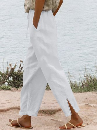 Plain Regular Fit Pants | zolucky