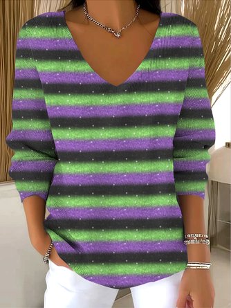 V Neck Casual Sweater | zolucky